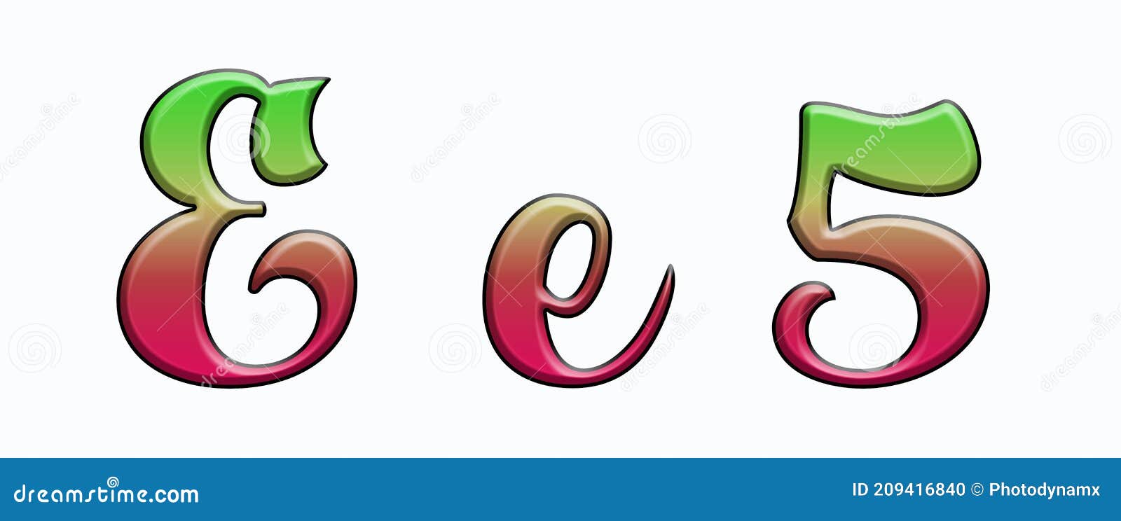 Hucklebuck English Fonts Gradient Sans Serif Alphabet Letters ...