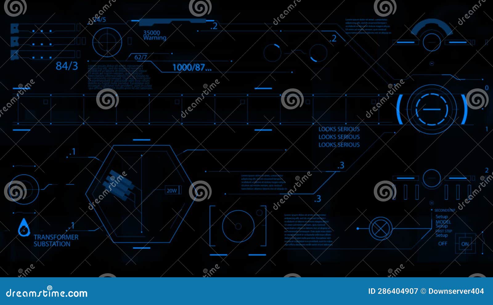 HUD Animation Background, Futuristic Technology HUD Motion Background ...