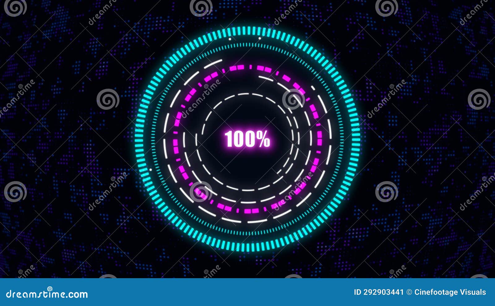 HUD Circle Elements and Numbers with Hi-Tech Backgrounds Stock ...