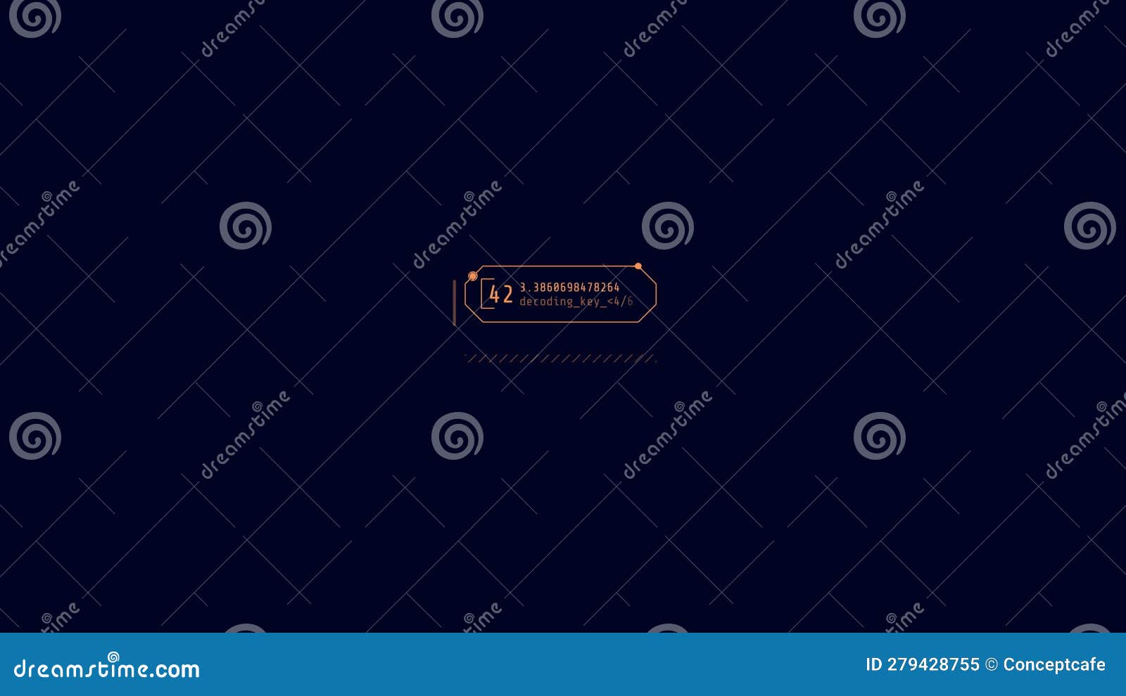 HUD Element - Decoding Key with Code Lines Scrolling. Stock Video ...