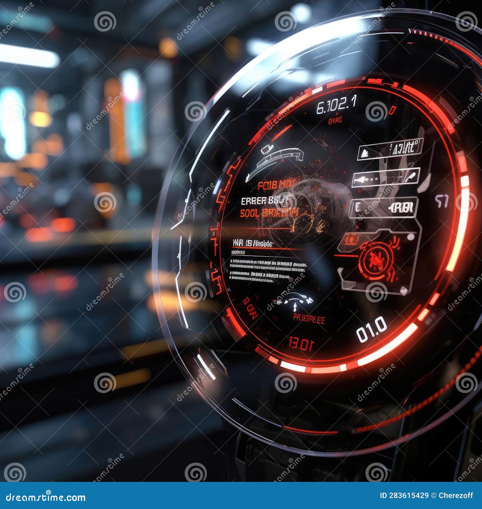 HUD element of the future stock illustration. Illustration of display ...