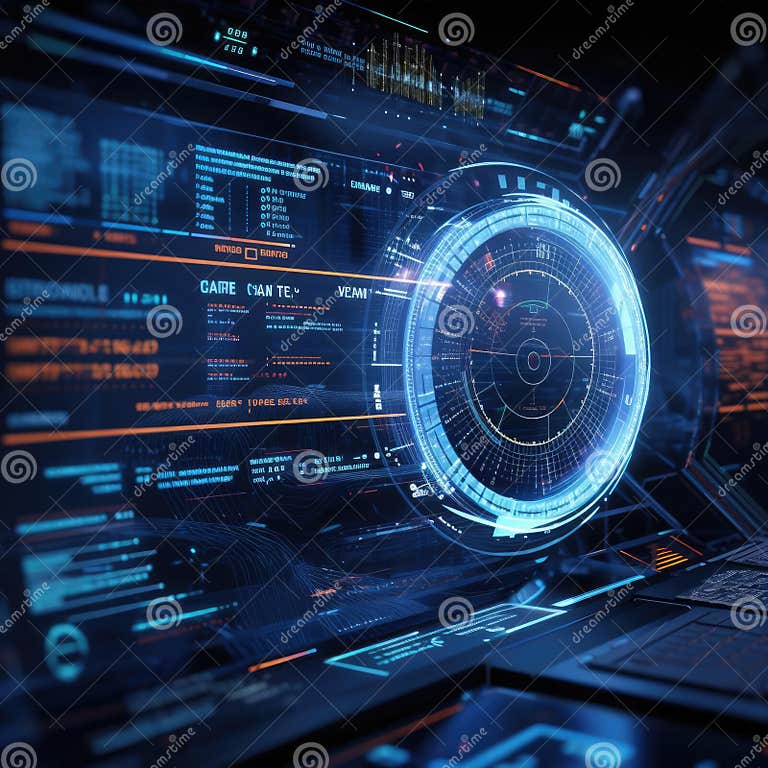 HUD element of the future stock illustration. Illustration of future ...