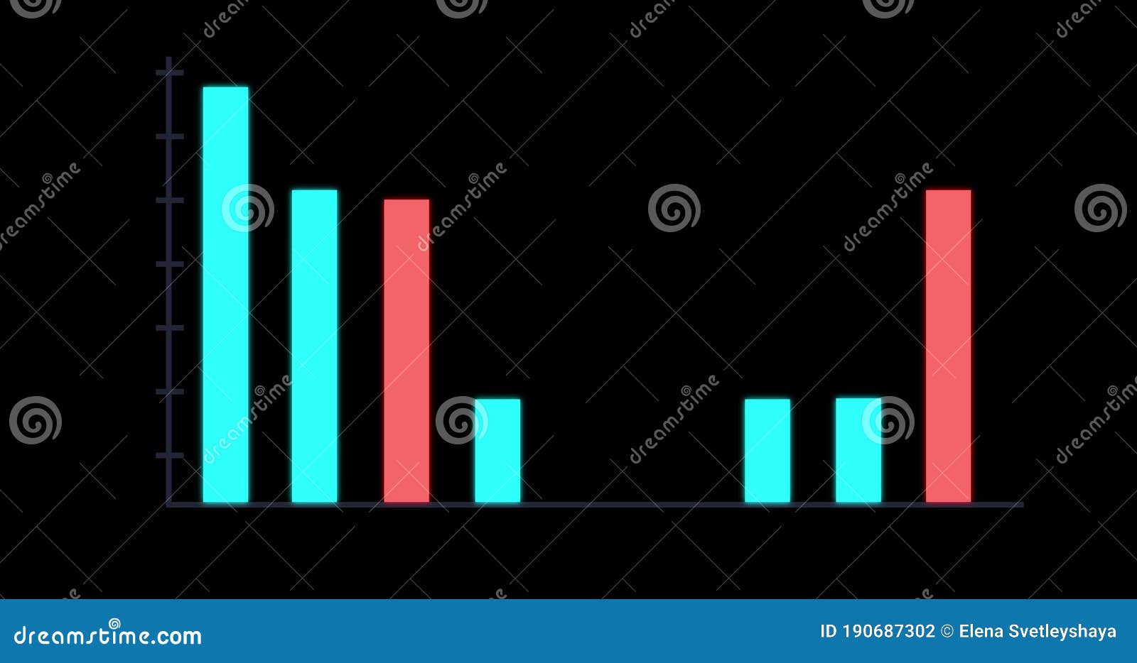 HUD Element - Futuristic Loading Pending Screen. Abstract Column Chart Hud Element Stock Footage ...