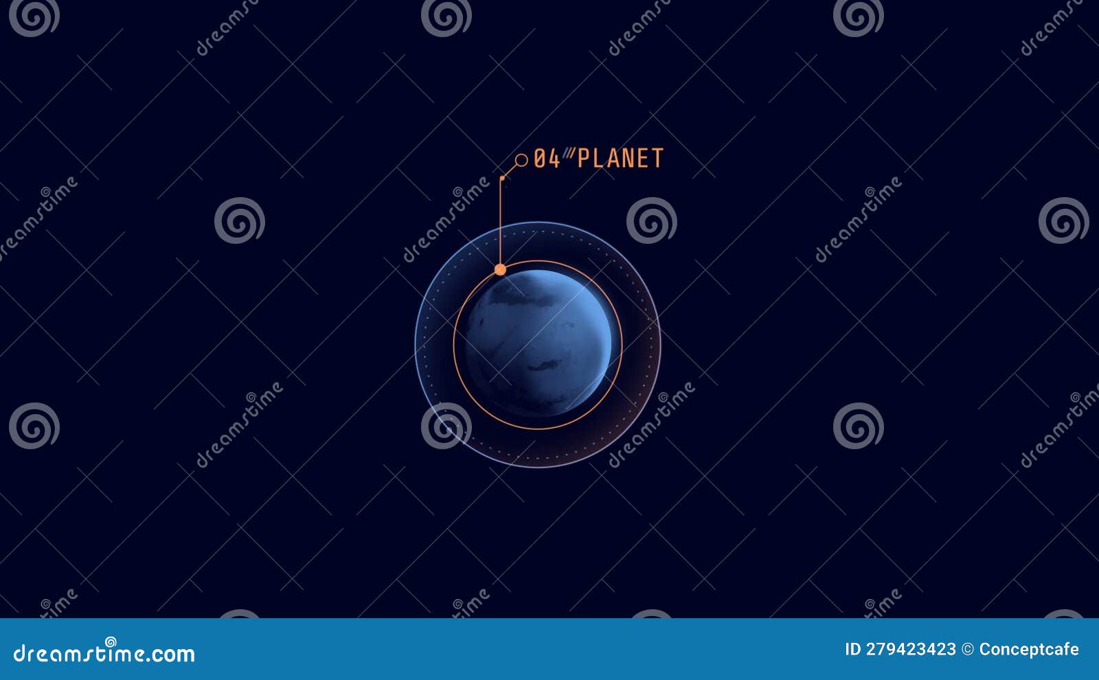 HUD Element - Rotating Planet with a Text Callout. Stock Video - Video of virtual, astronomical ...