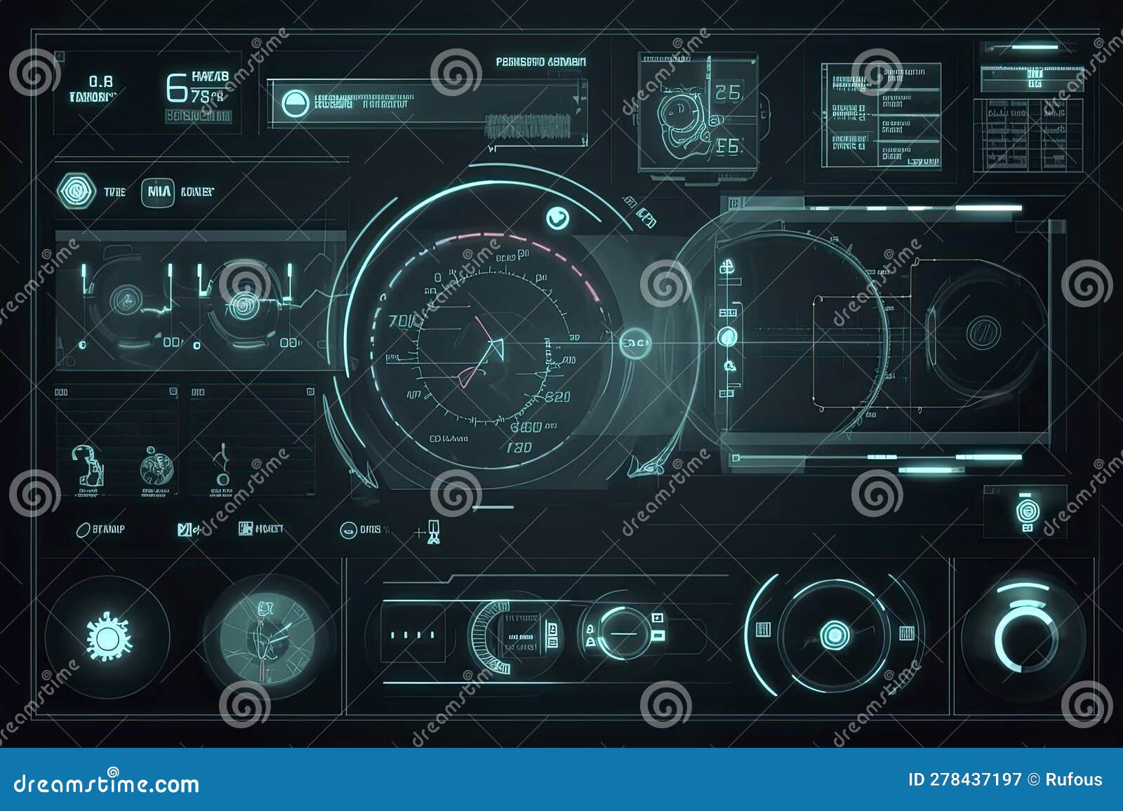 Hud Element Ui Medical Examination. Display Set of Virtual Interface ... Hud Element Ui Medical Examination. Display Set of Virtual Interface ...