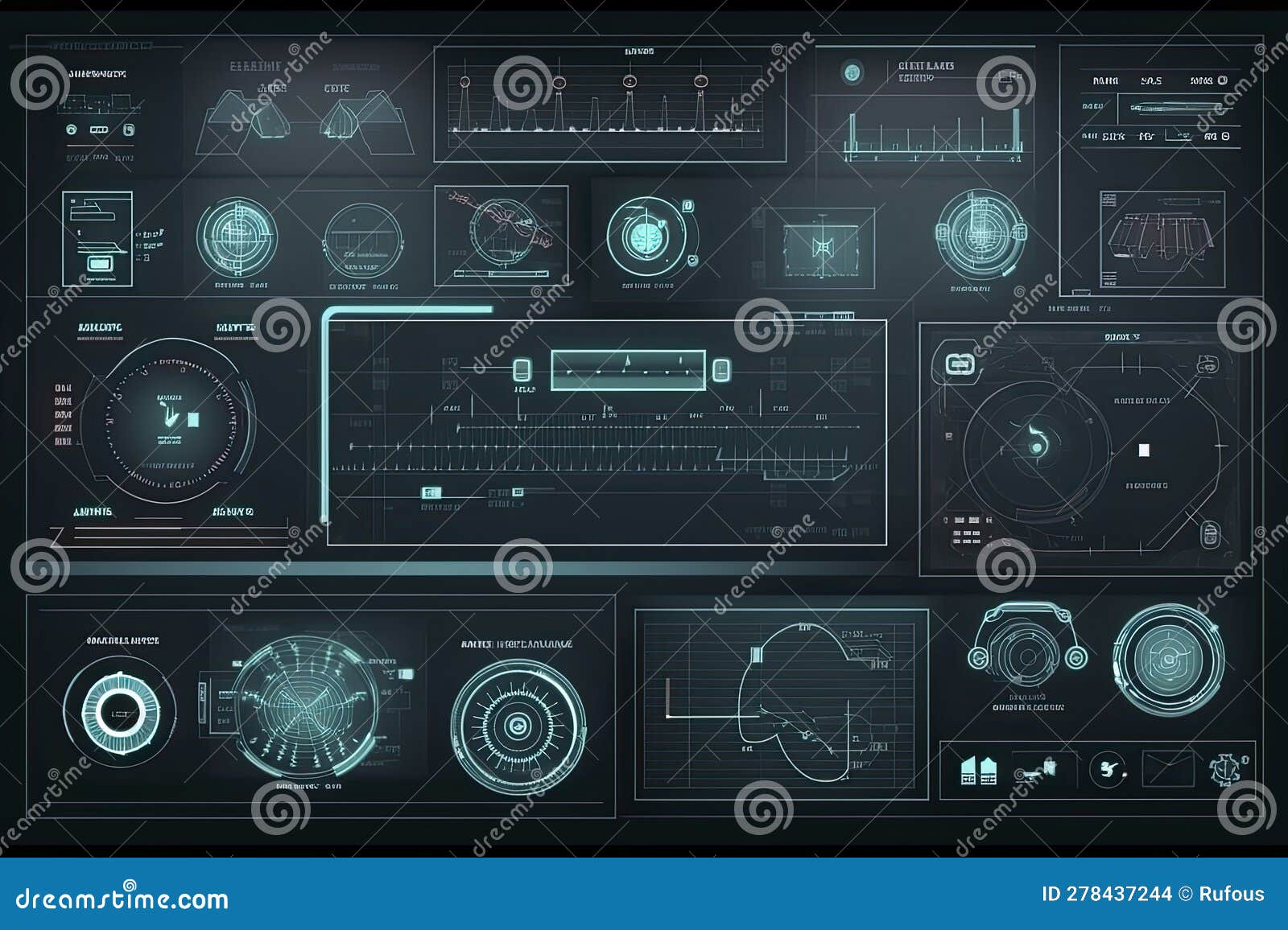 Hud Element Ui Medical Examination. Display Set of Virtual Interface ... Hud Element Ui Medical Examination. Display Set of Virtual Interface ...