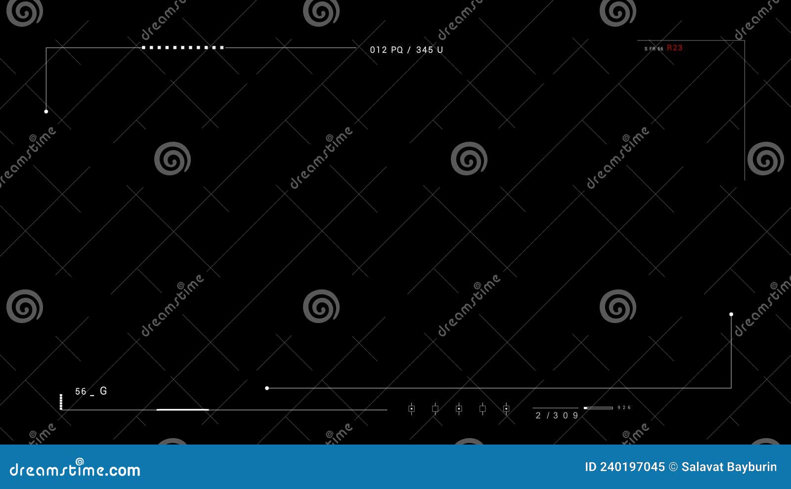 HUD Frame.Camera Vewfinder HUD.Technology HUD Data Display.Control ...