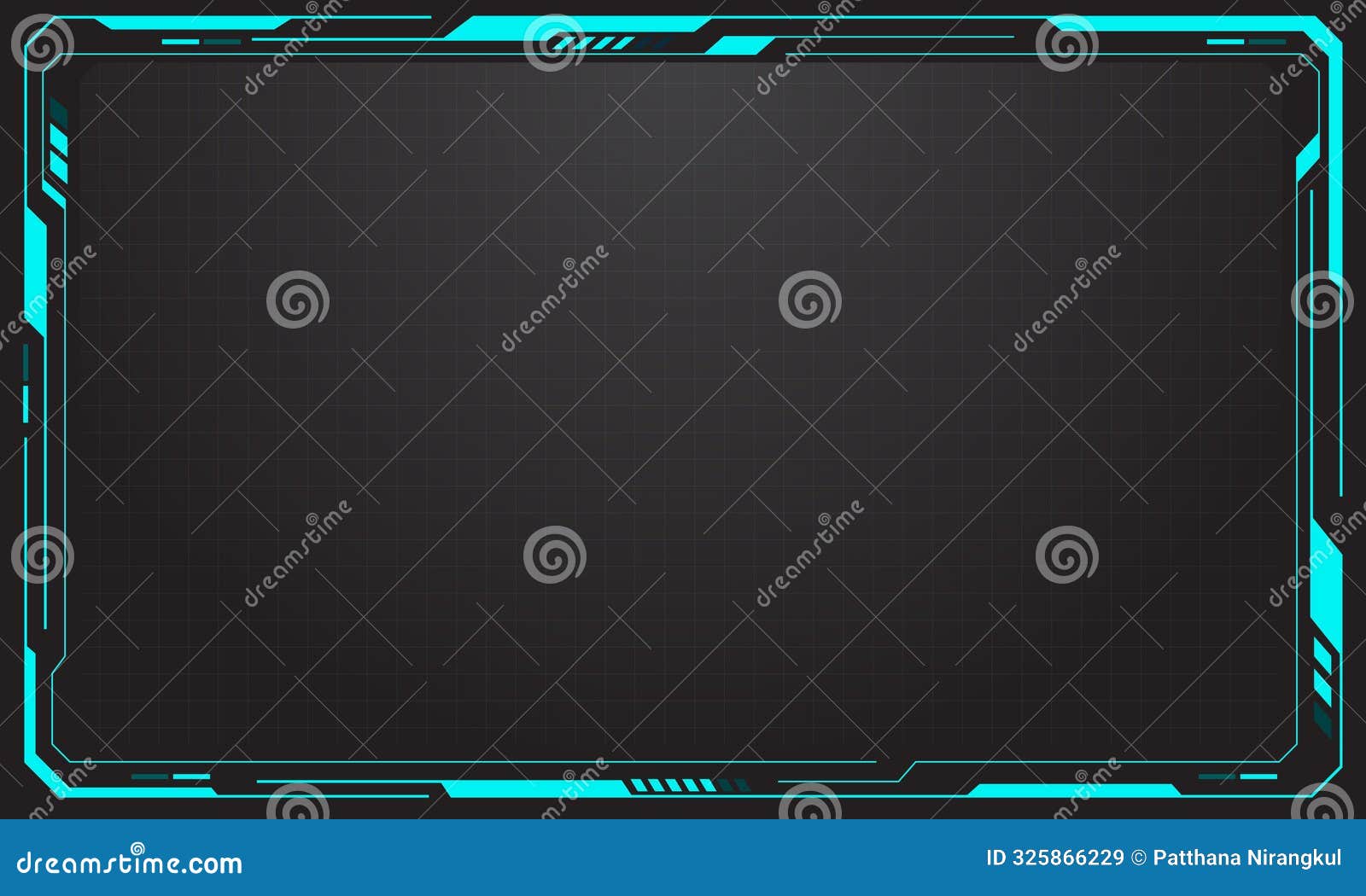 HUD Frames Blue Grey User Interface Elements Design Modern Technology ...