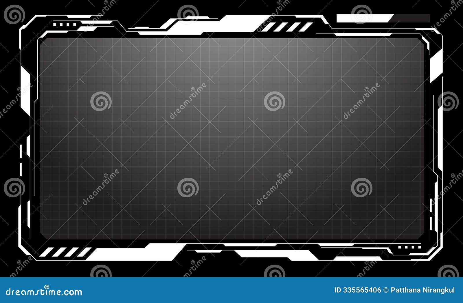 Hud Frames White Gray User Interface Elements Design Technology ...