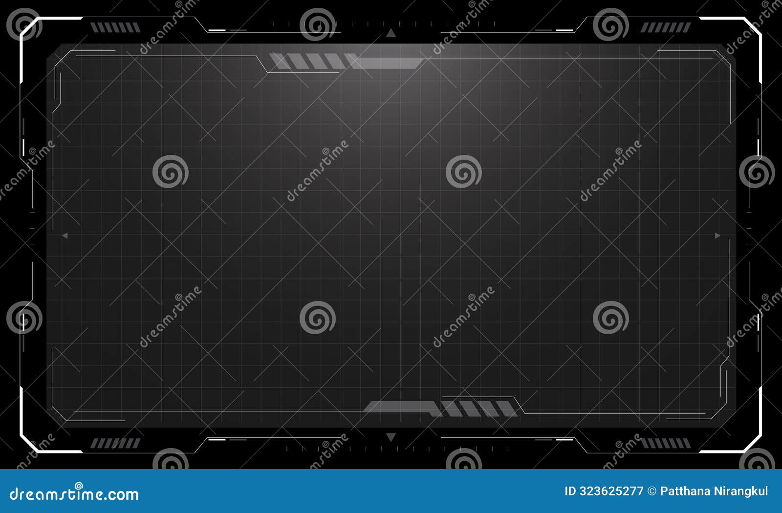 Hud Frames White Grey User Interface Elements Design Modern Technology ...