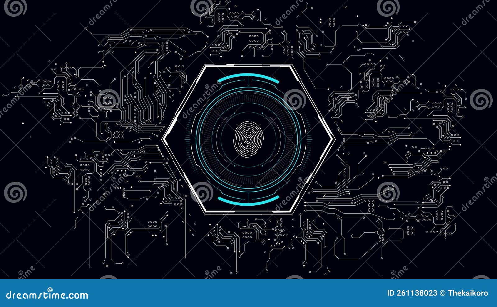 HUD FUI Head Up Display Futuristic User Interface 002 Stock Vector ...