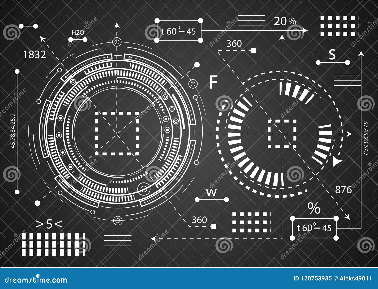 Hud Futuristic . HUD Concept ,Sci-Fi Technology Design Stock Vector ...