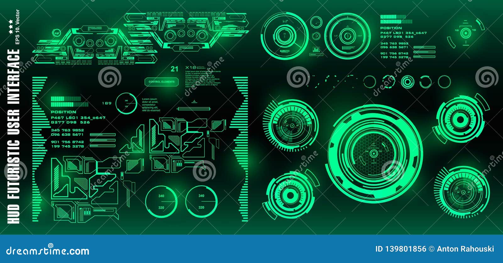 HUD Futuristic Green User Interface, Target. Dashboard Display Virtual ... HUD Futuristic Green User Interface, Target. Dashboard Display Virtual ...