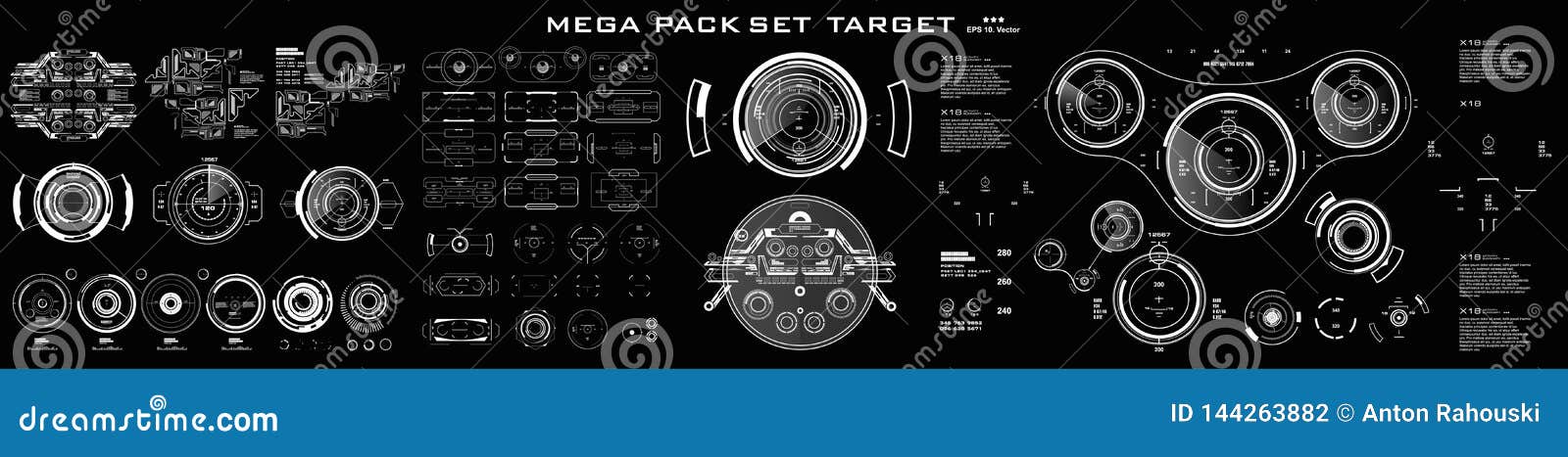HUD Futuristic User Interface, Target. Mega Pack Set Target. Dashboard ... HUD Futuristic User Interface, Target. Mega Pack Set Target. Dashboard ...