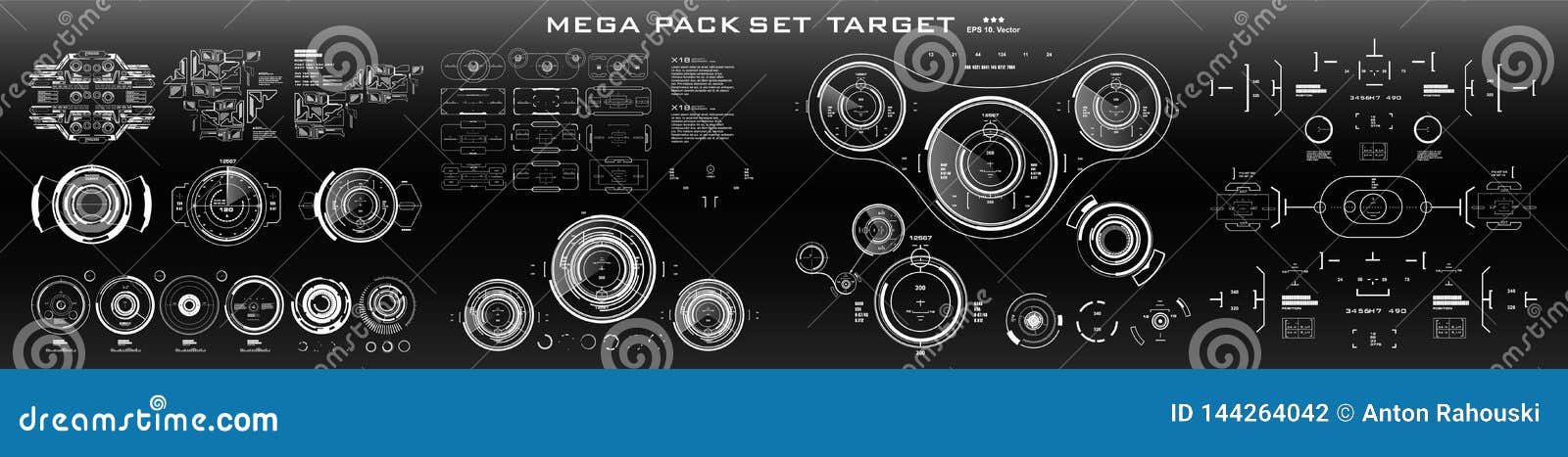 HUD Futuristic User Interface, Target. Mega Pack Set Target. Dashboard ... HUD Futuristic User Interface, Target. Mega Pack Set Target. Dashboard ...