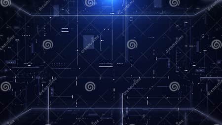 HUD Futuristic Virtual Hologram Digital Data Network Connection ...