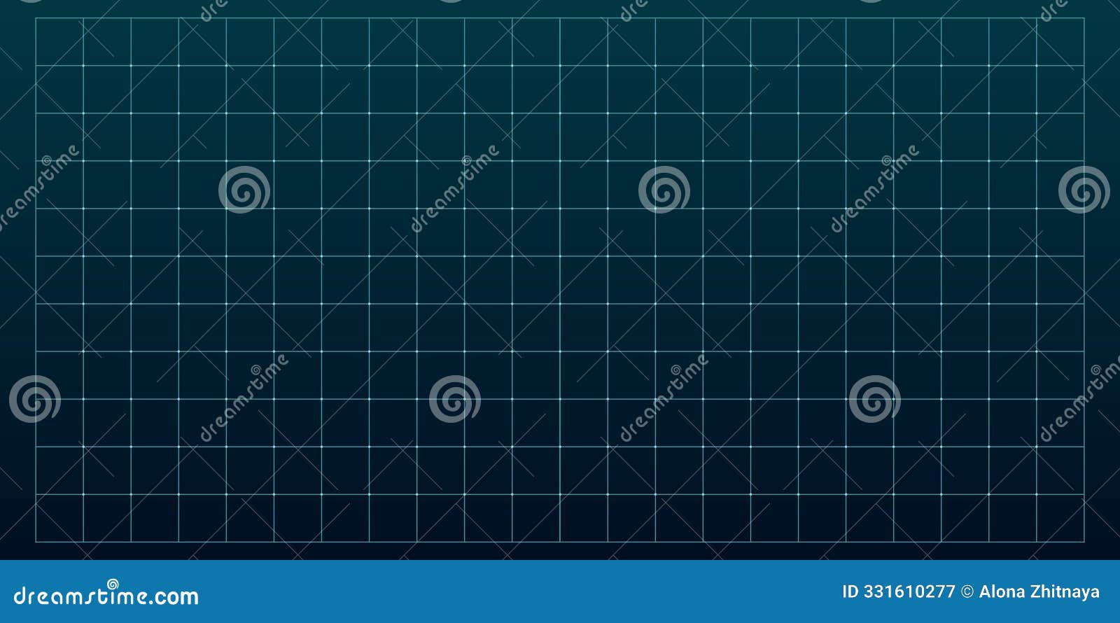 Hud Grid Game Panel. Graph with Dots, Lines Stock Illustration ...