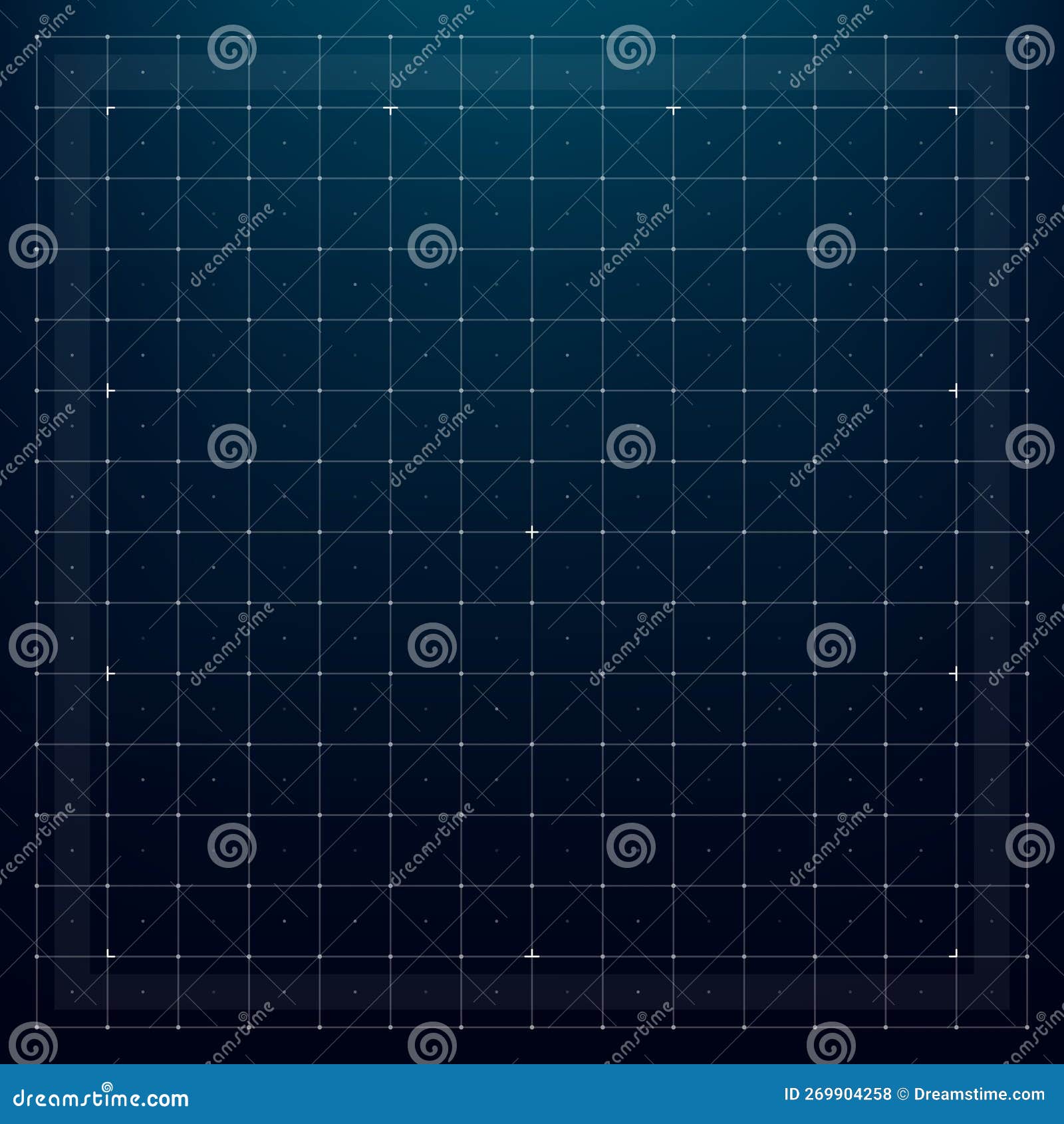 HUD Grid, Radar Mesh or Digital Dashboard Backdrop Stock Vector ...