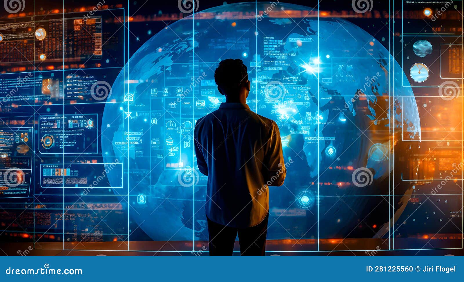 HUD And Infographics Hologram. Future Technology - AI Generated Royalty-Free Stock Photography ...