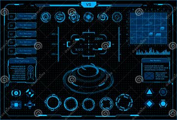 HUD Interface. Cyberpunk Virtual Car and VR Game Interface with ...