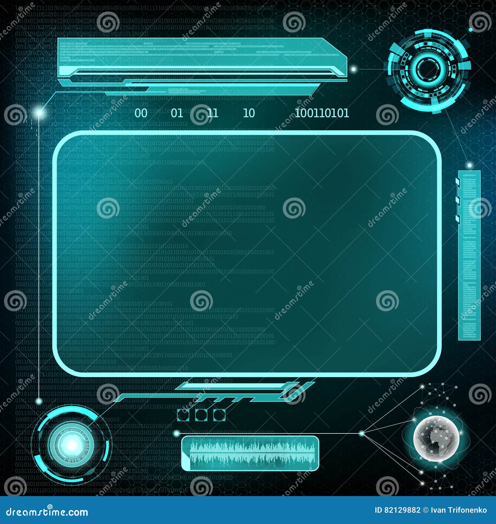 Futuristic Dashboard Interface. Technology Infographic, Network Data ... Futuristic Dashboard Interface. Technology Infographic, Network Data ...