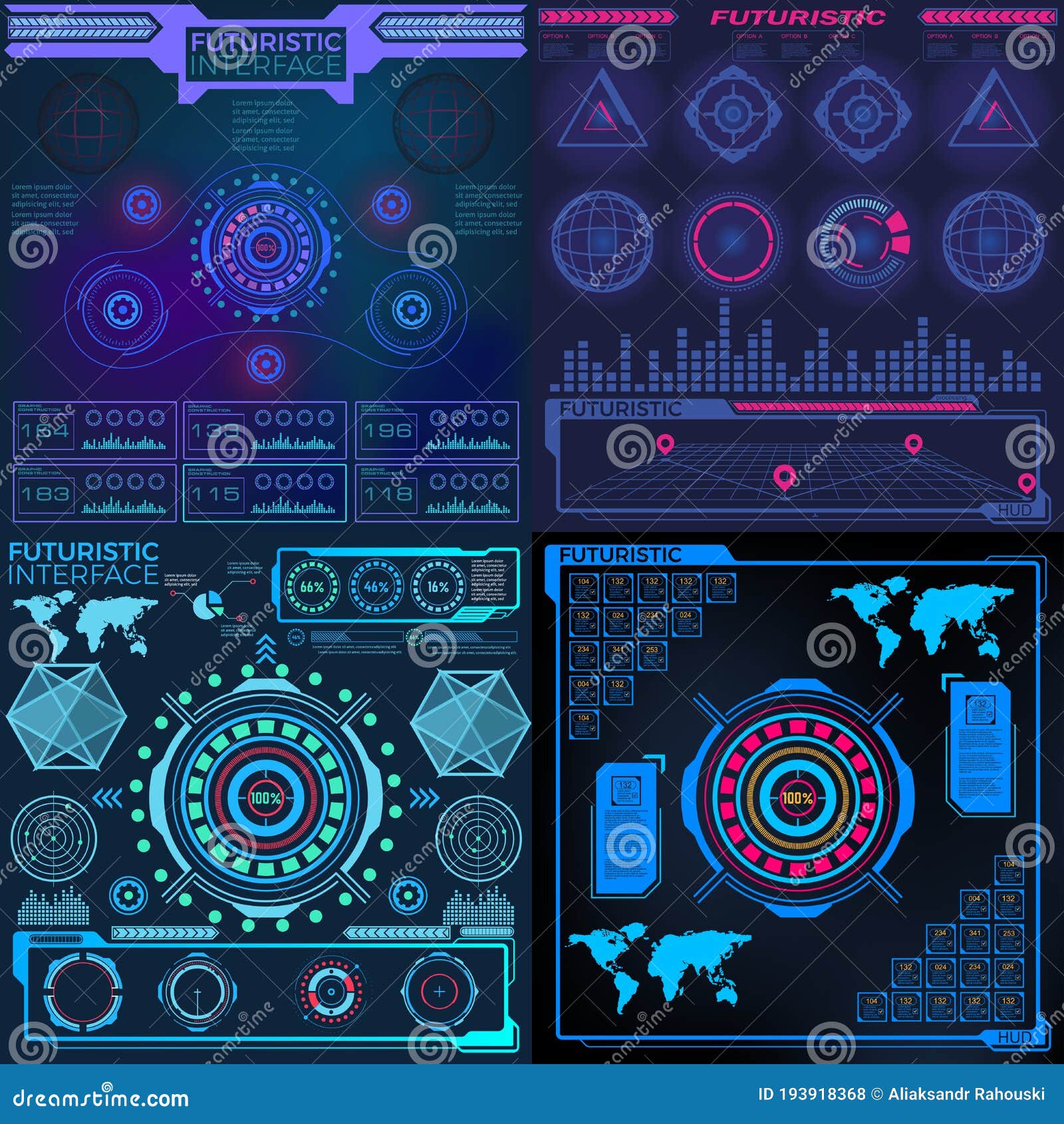 Hud Interface. Futuristic Panel. Vector Art Illustration. Stock Vector ... Hud Interface. Futuristic Panel. Vector Art Illustration. Stock Vector ...