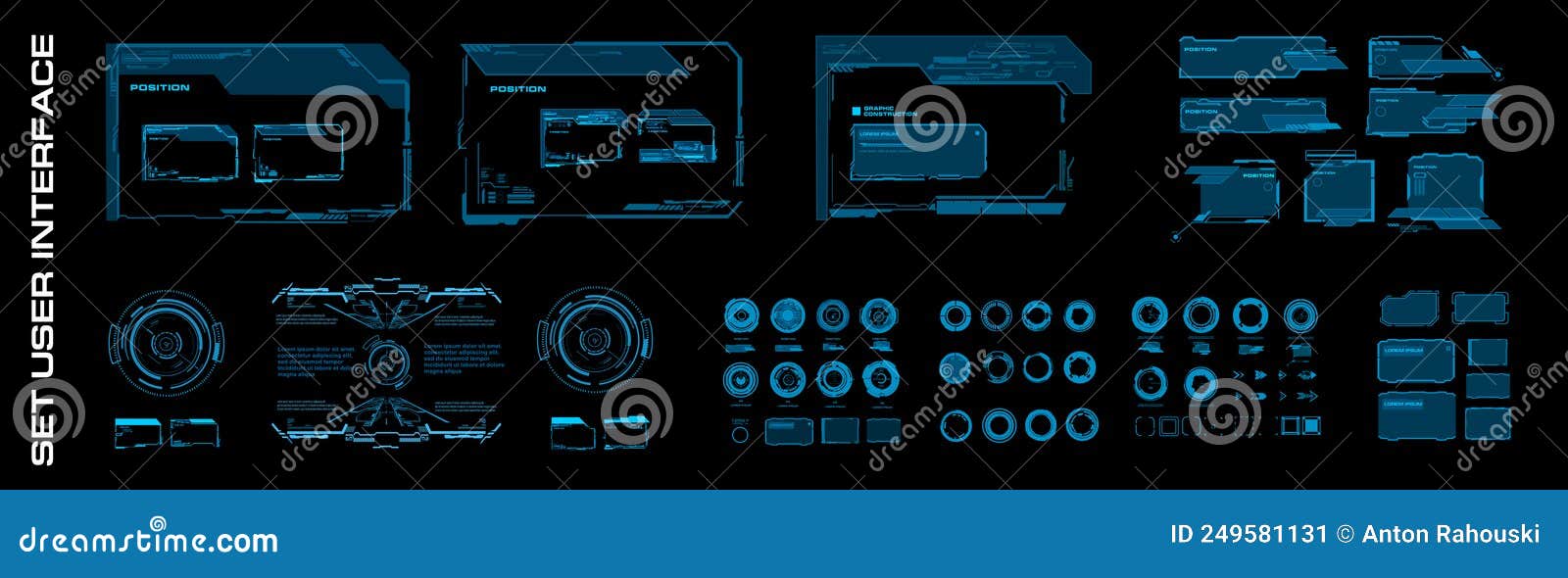 Big Set Frames, Dialog Boxes, Targets, Futuristic Elements For ... Big Set Frames, Dialog Boxes, Targets, Futuristic Elements For ...