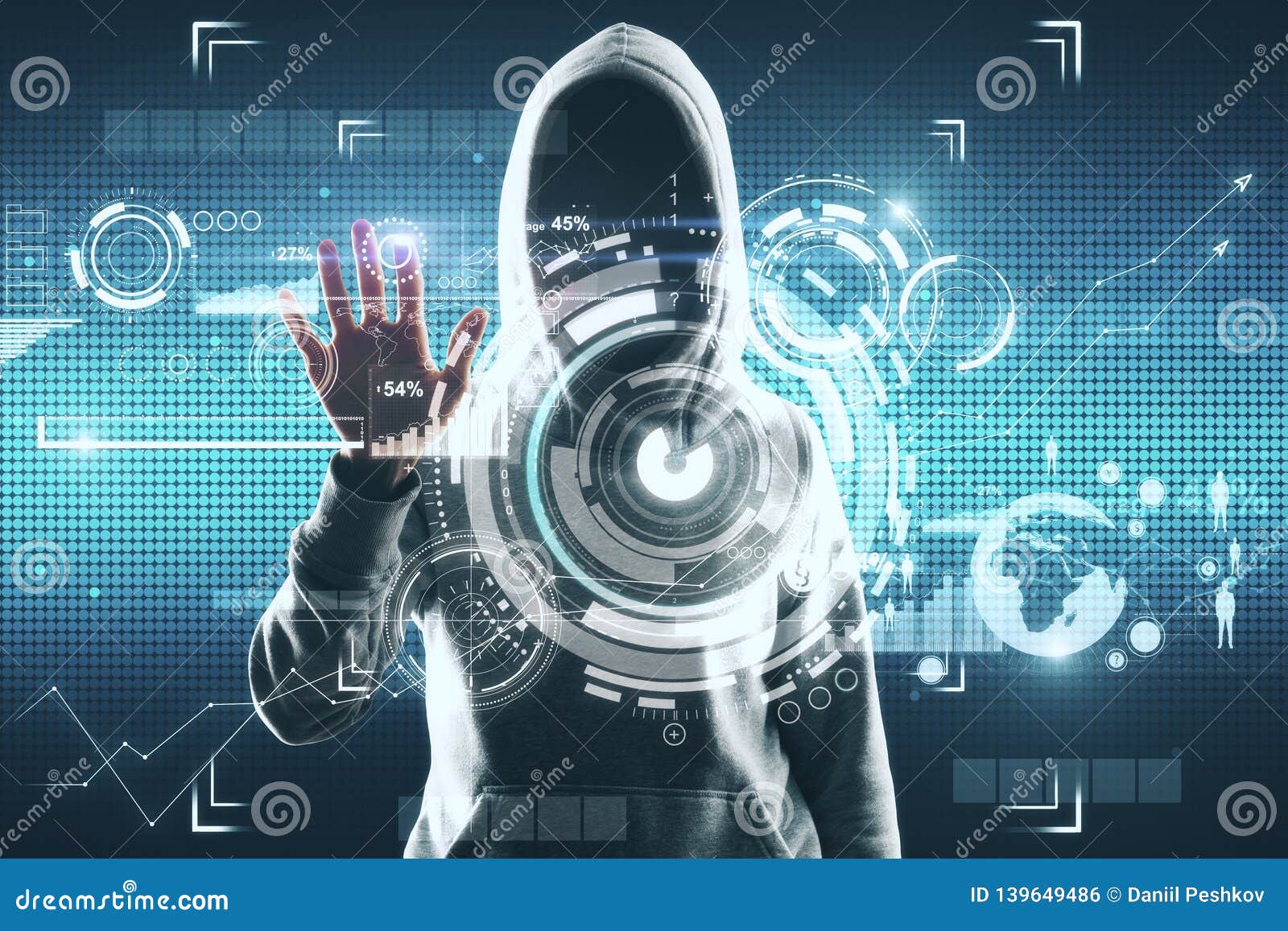 HUD and malware concept stock photo. Image of exposure - 139649486
