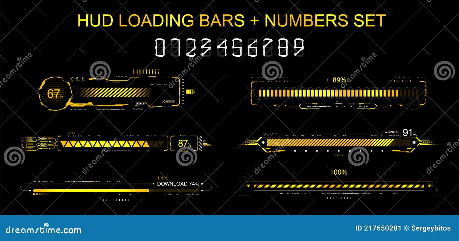 HUD Progress Loading Bars Collection. Futuristic Progress Lines ... HUD Progress Loading Bars Collection. Futuristic Progress Lines ...