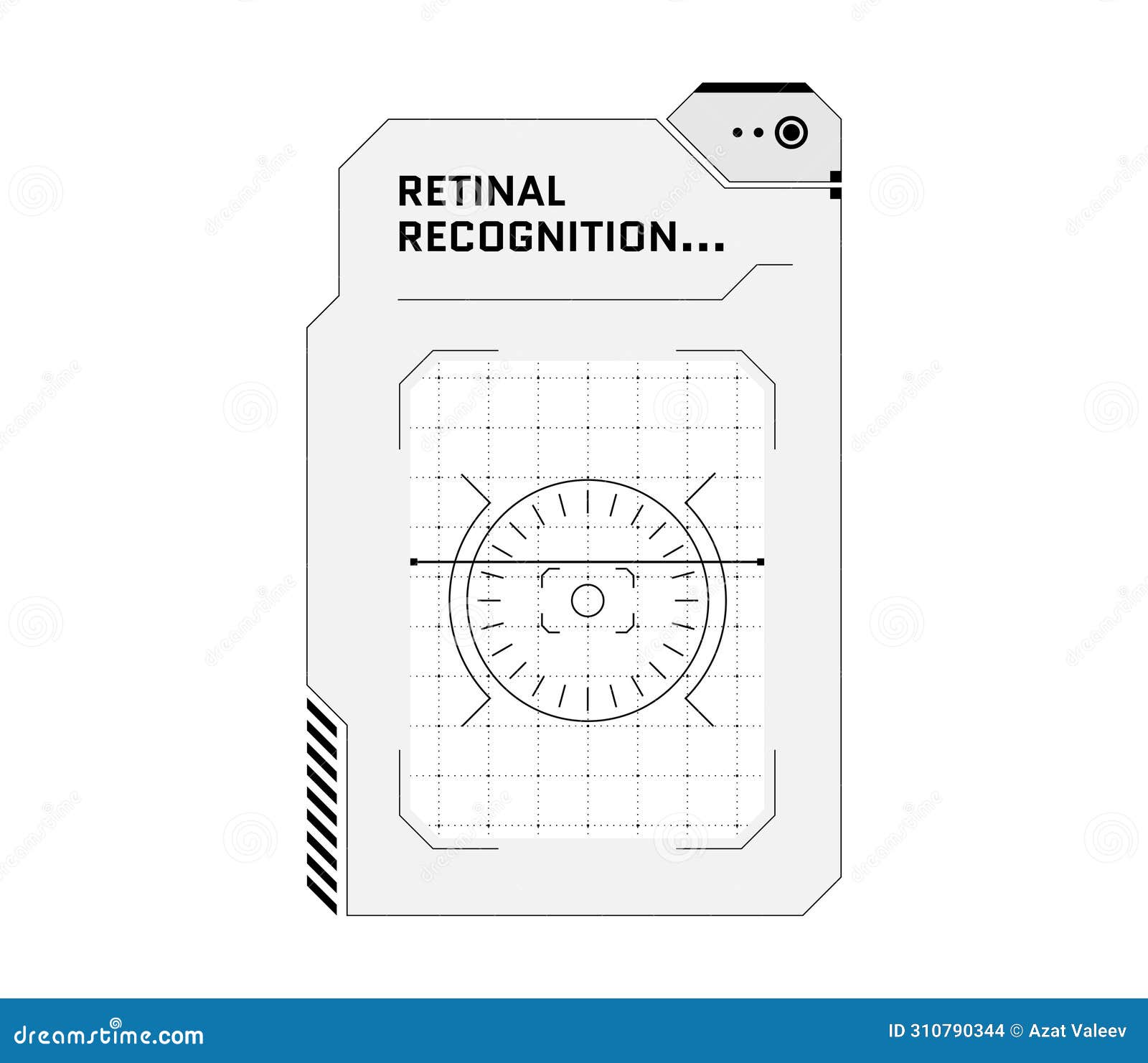 Retinal Scanner Icon Vector From Cyber Security Concept. Thin Line ... Retinal Scanner Icon Vector From Cyber Security Concept. Thin Line ...