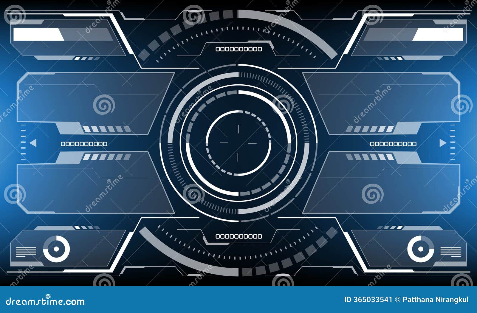 Virtual Futuristic Glowing Neon Stage With Future Technology And ...