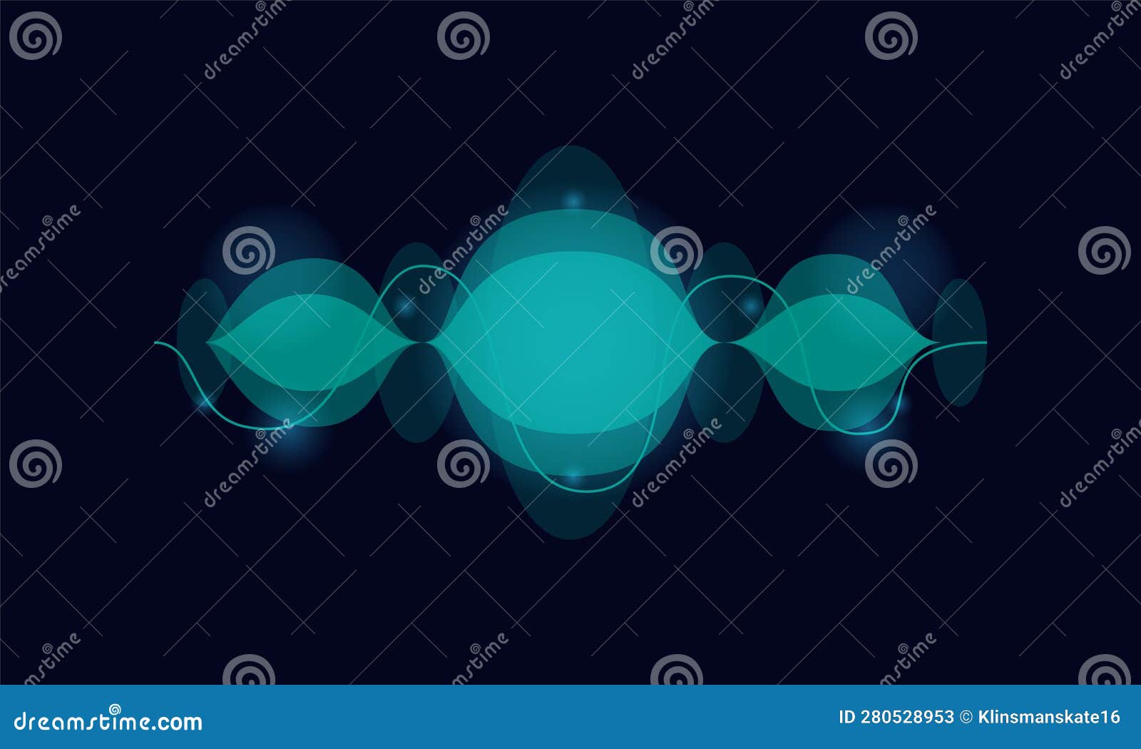 Hud Sound Music Equalizer Audio Waves Interface Design Stock Vector ...