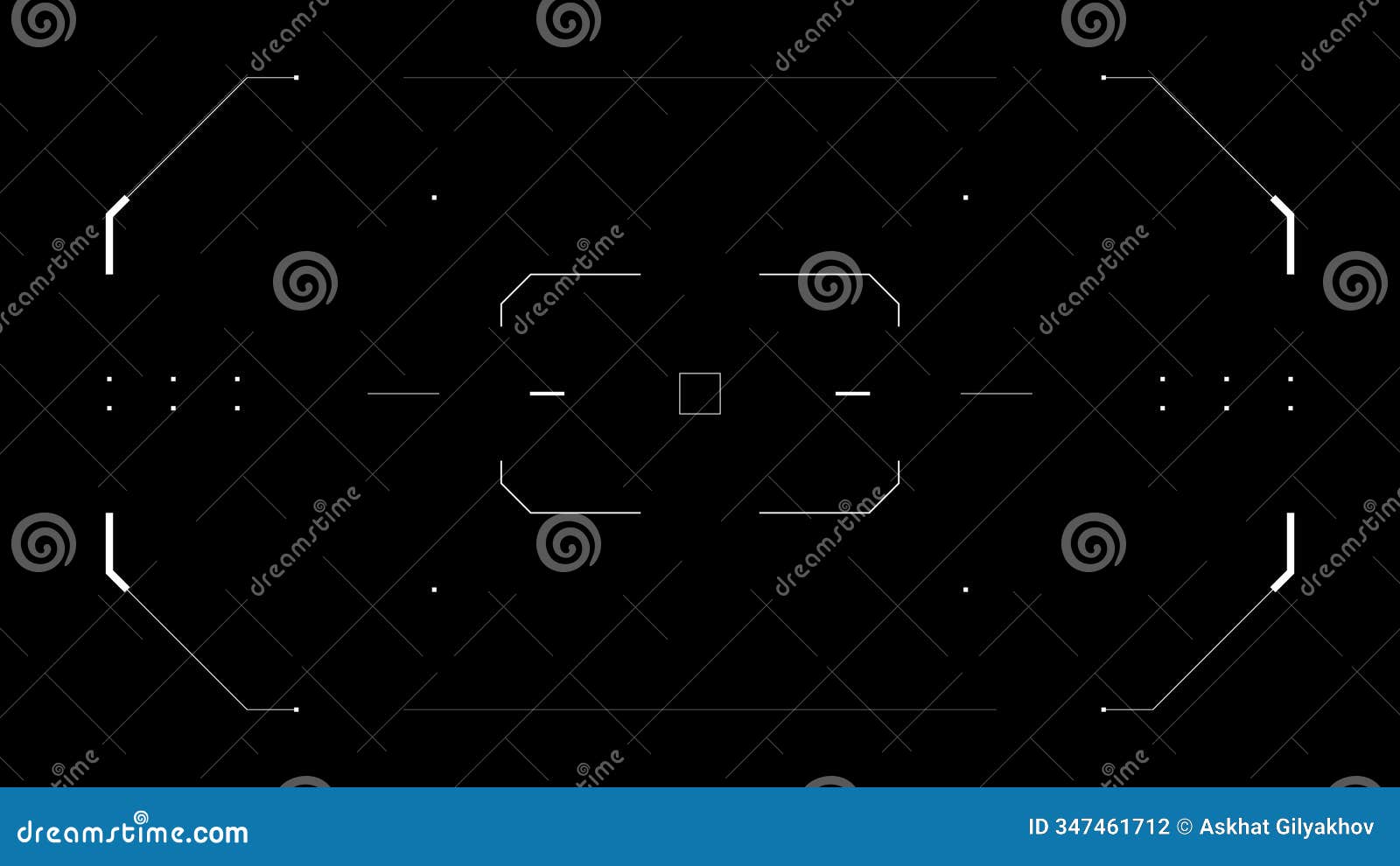 HUD Target, Cyberpunk Aiming, Drone UI. Futuristic Target Stock ...