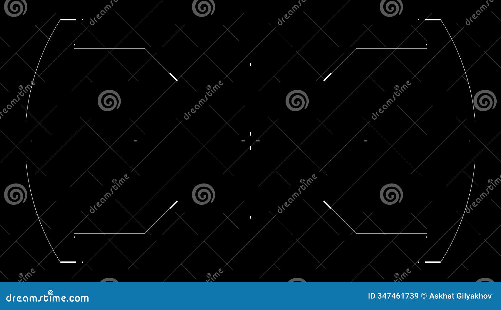 HUD Target Cyberpunk Drone Interface Stock Illustration - Illustration ...