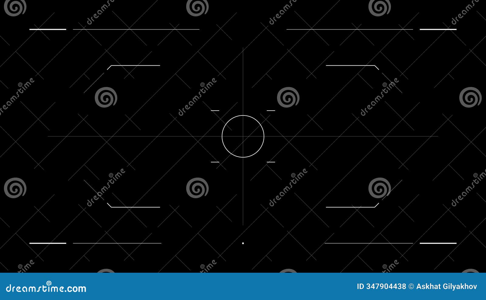 HUD Target Loading, Aiming, Drone Interface Stock Illustration ...