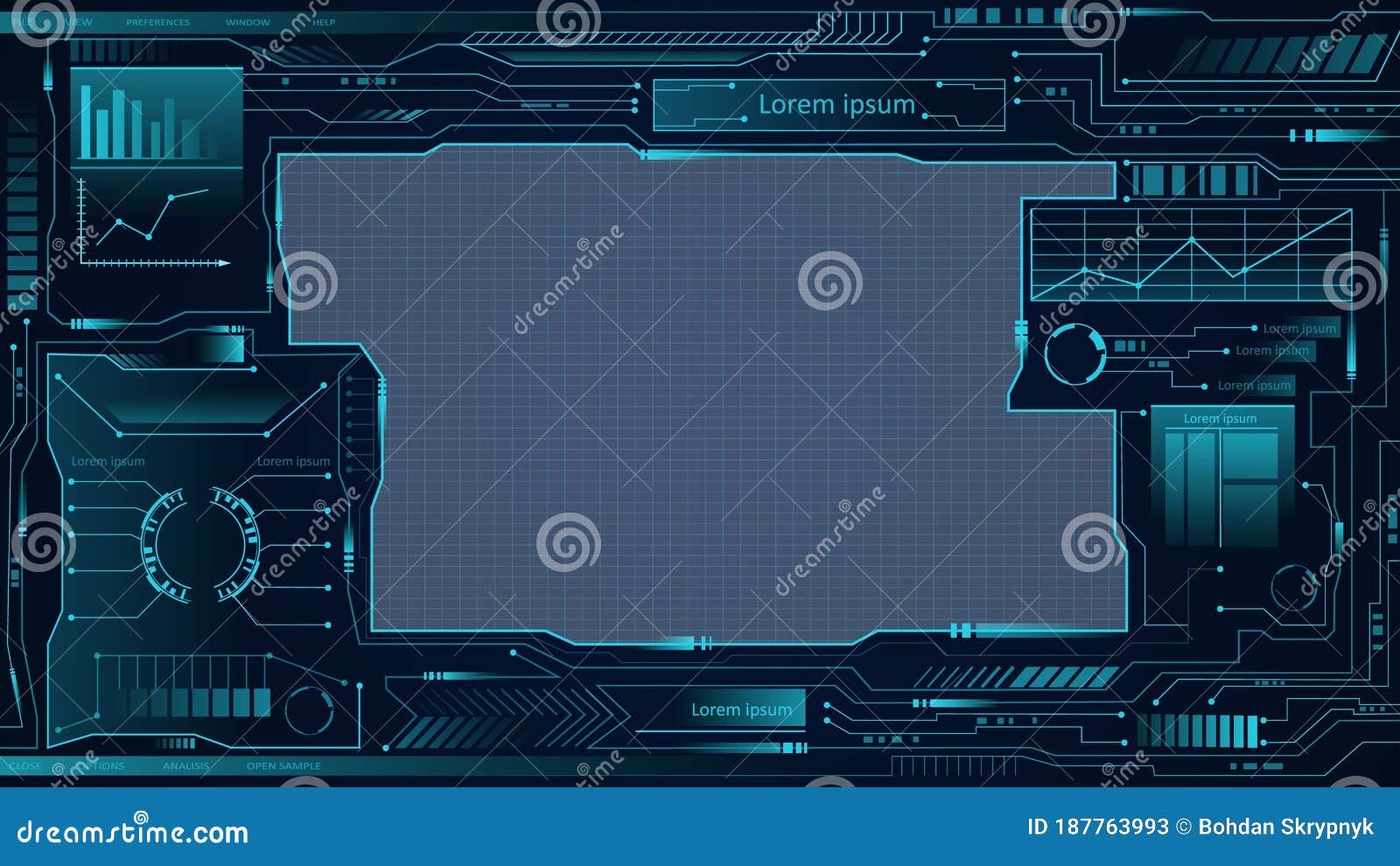 Hud Callouts. Future Technology Frames Tech Bars Boxes Vector Digital ...