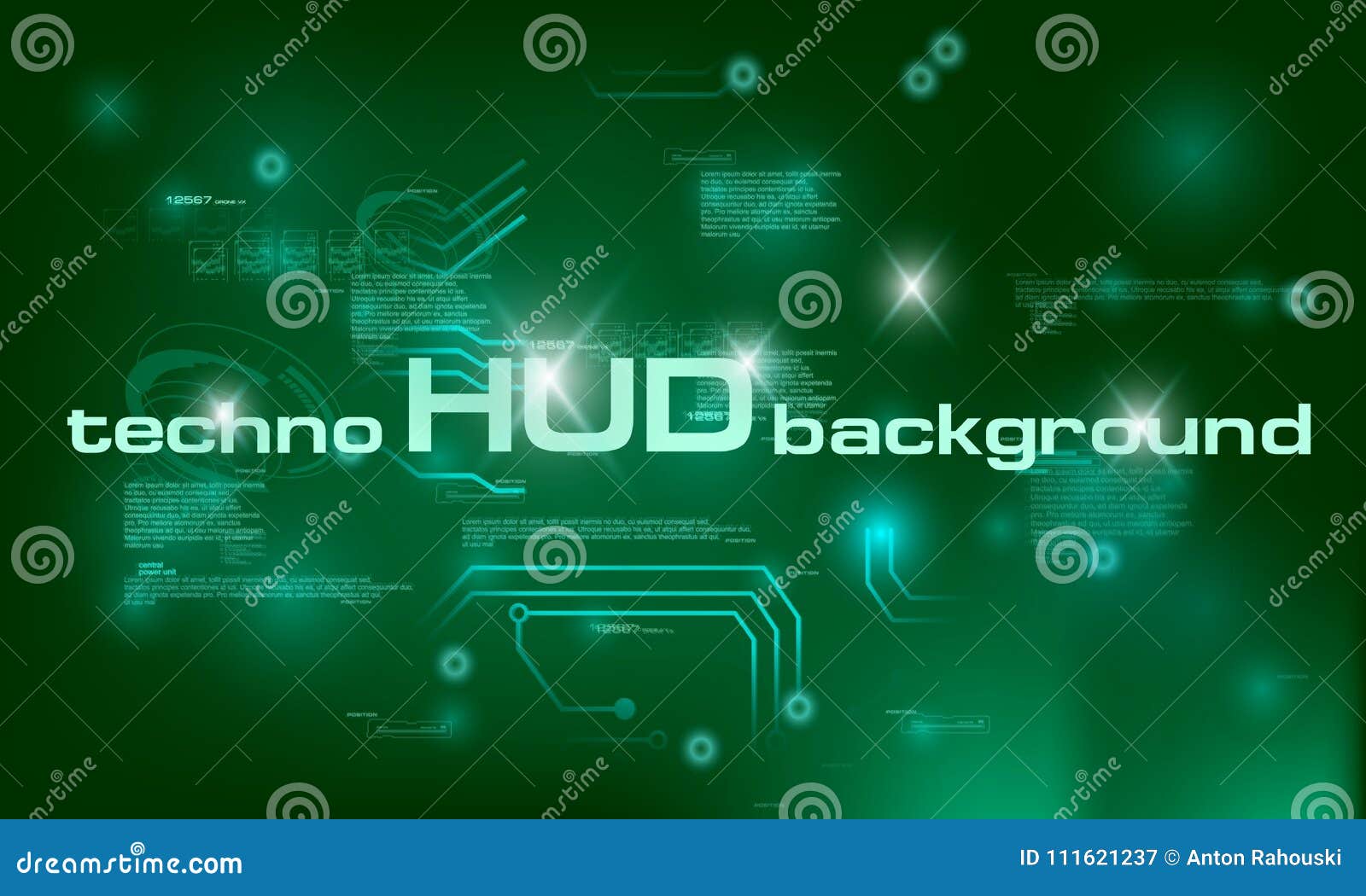 HUD Technology Background, Colorful Digital Background, 3D Technology ...