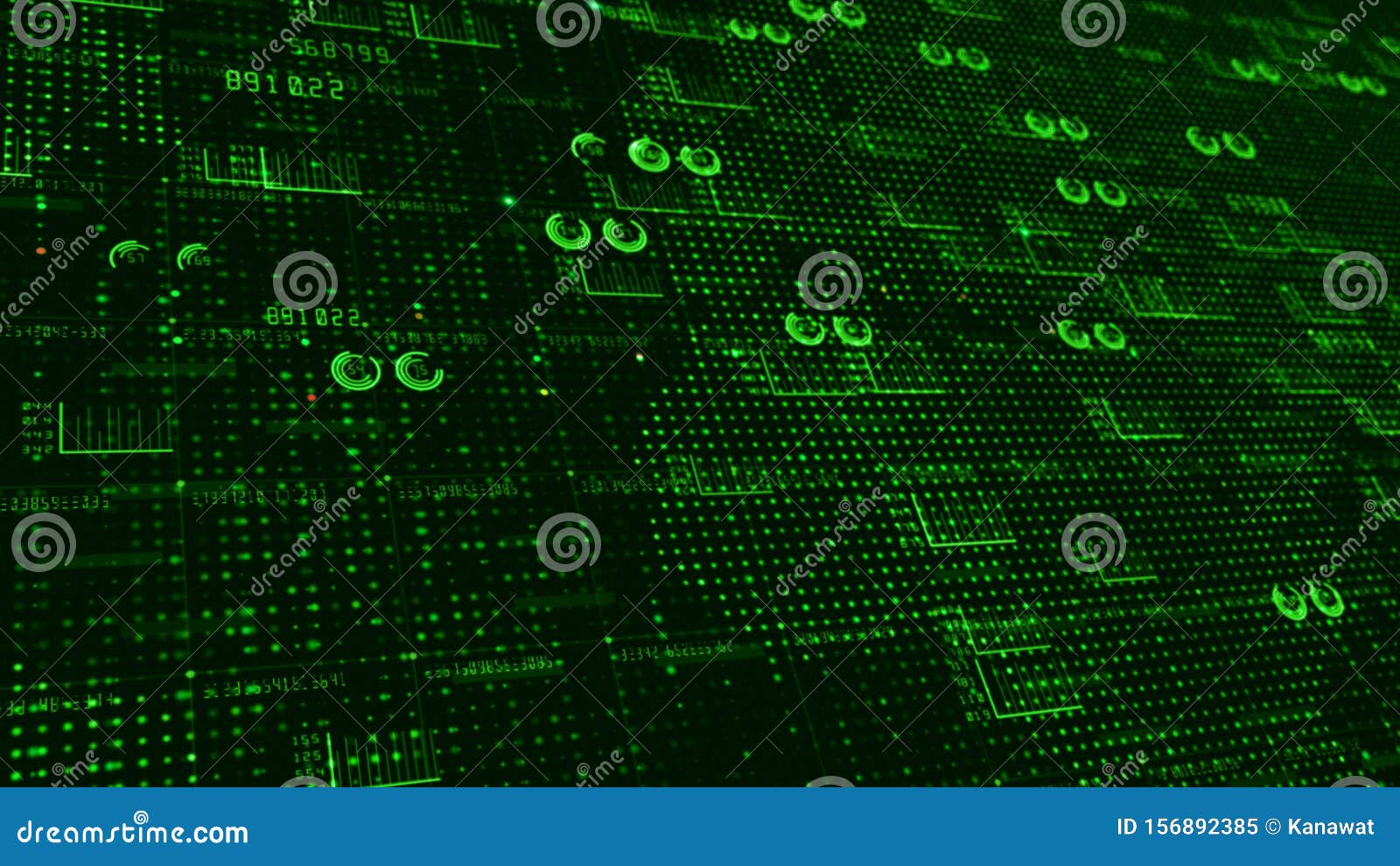 HUD and Text Elements Infographic Digital Data Abstract Background for ...