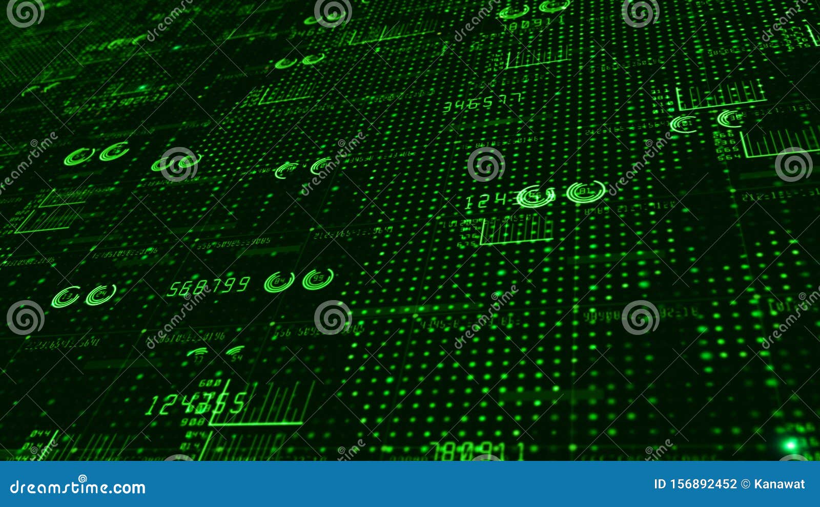 HUD and Text Elements Infographic Digital Data Abstract Background for ...