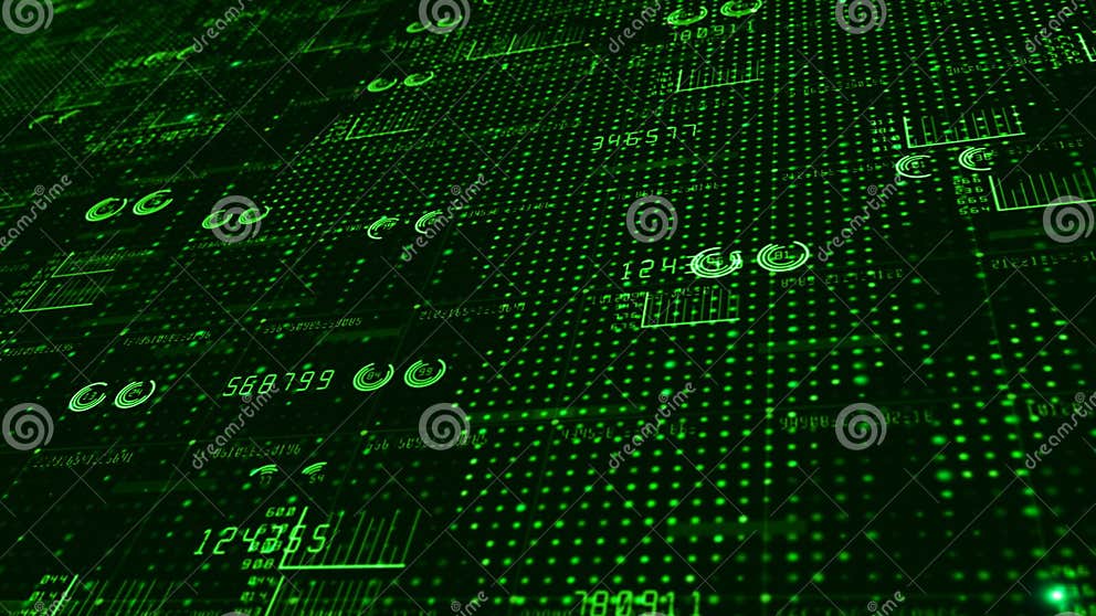 HUD and Text Elements Infographic Digital Data Abstract Background for ...