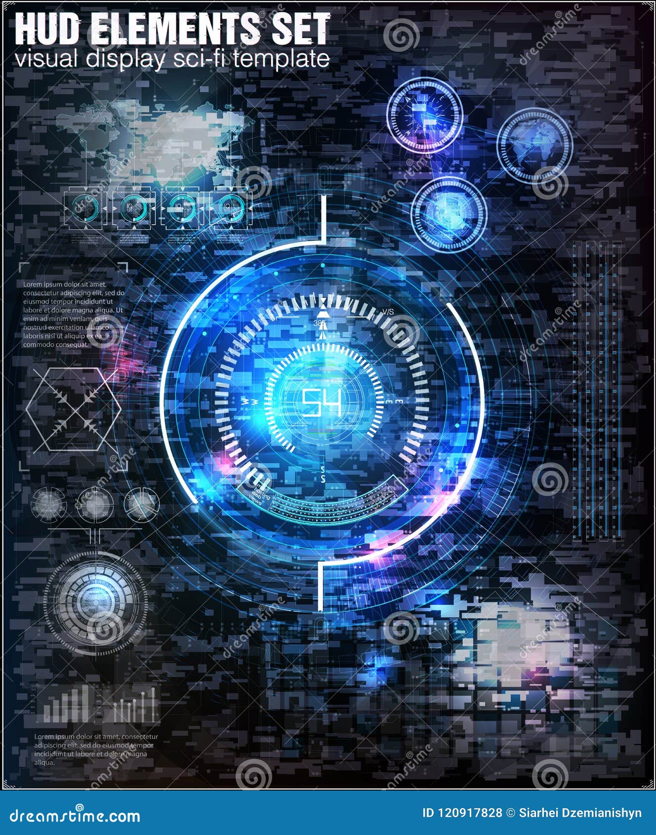 HUD UI. Abstract Virtual Graphic Touch User Interface Glitch Background ... HUD UI. Abstract Virtual Graphic Touch User Interface Glitch Background ...