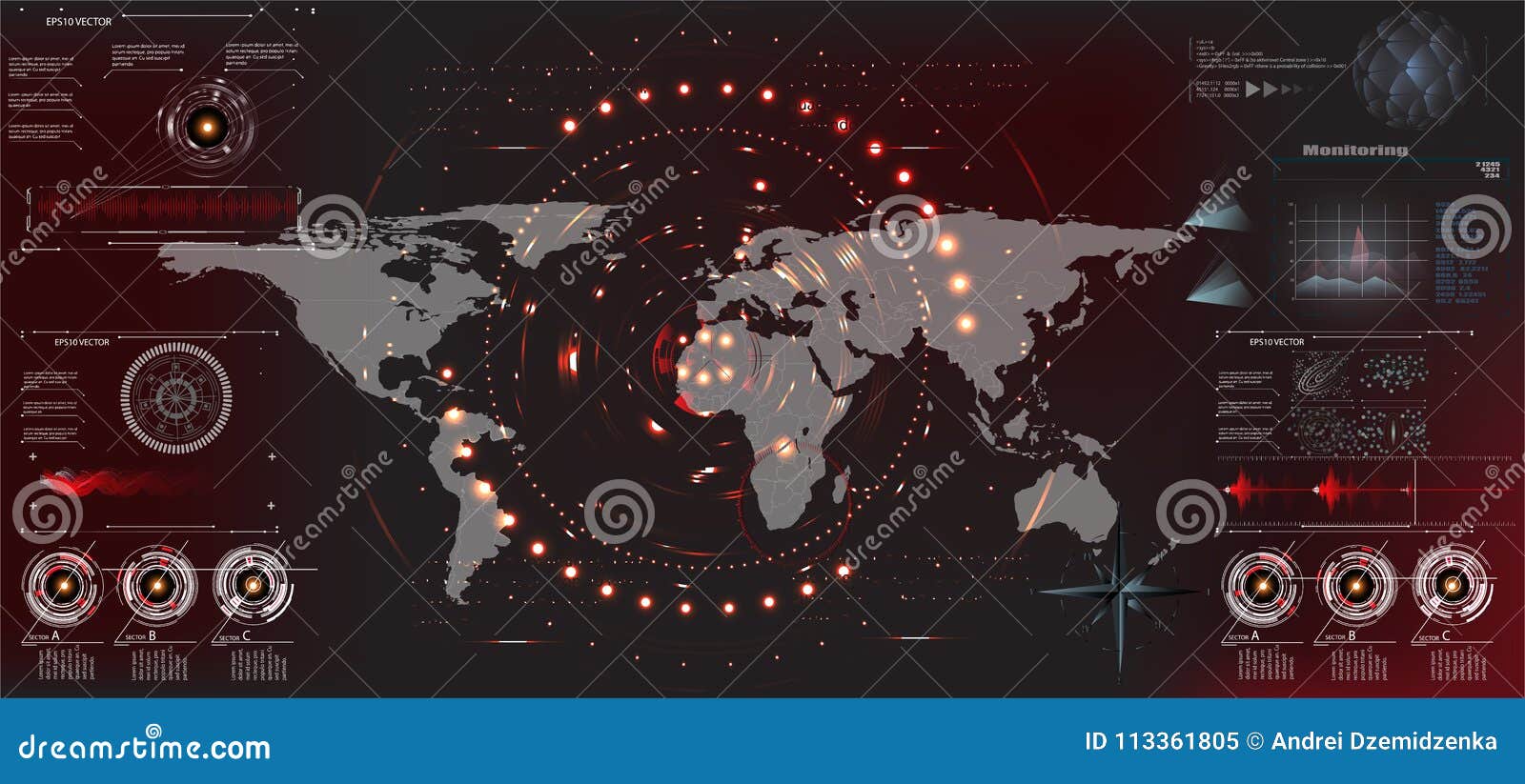 HUD UI . Futuristic User Interface HUD and Infographic Elements ...