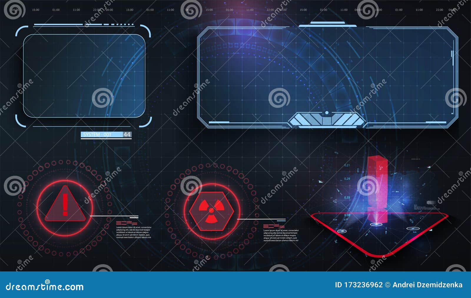 HUD, UI, GUI Futuristic User Interface Screen Elements Set. High Tech ...