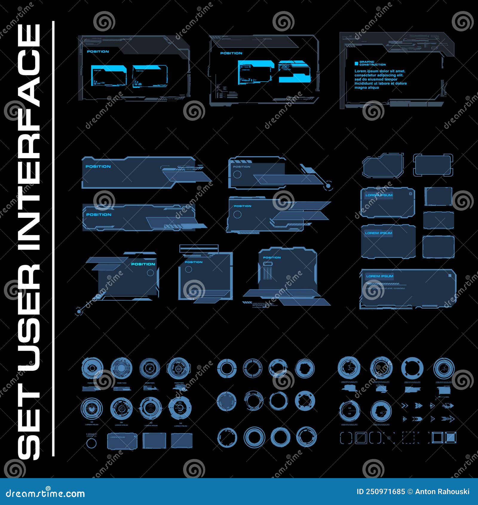 Big Set Frames, Dialog Boxes, Targets, Futuristic Elements For ... Big Set Frames, Dialog Boxes, Targets, Futuristic Elements For ...