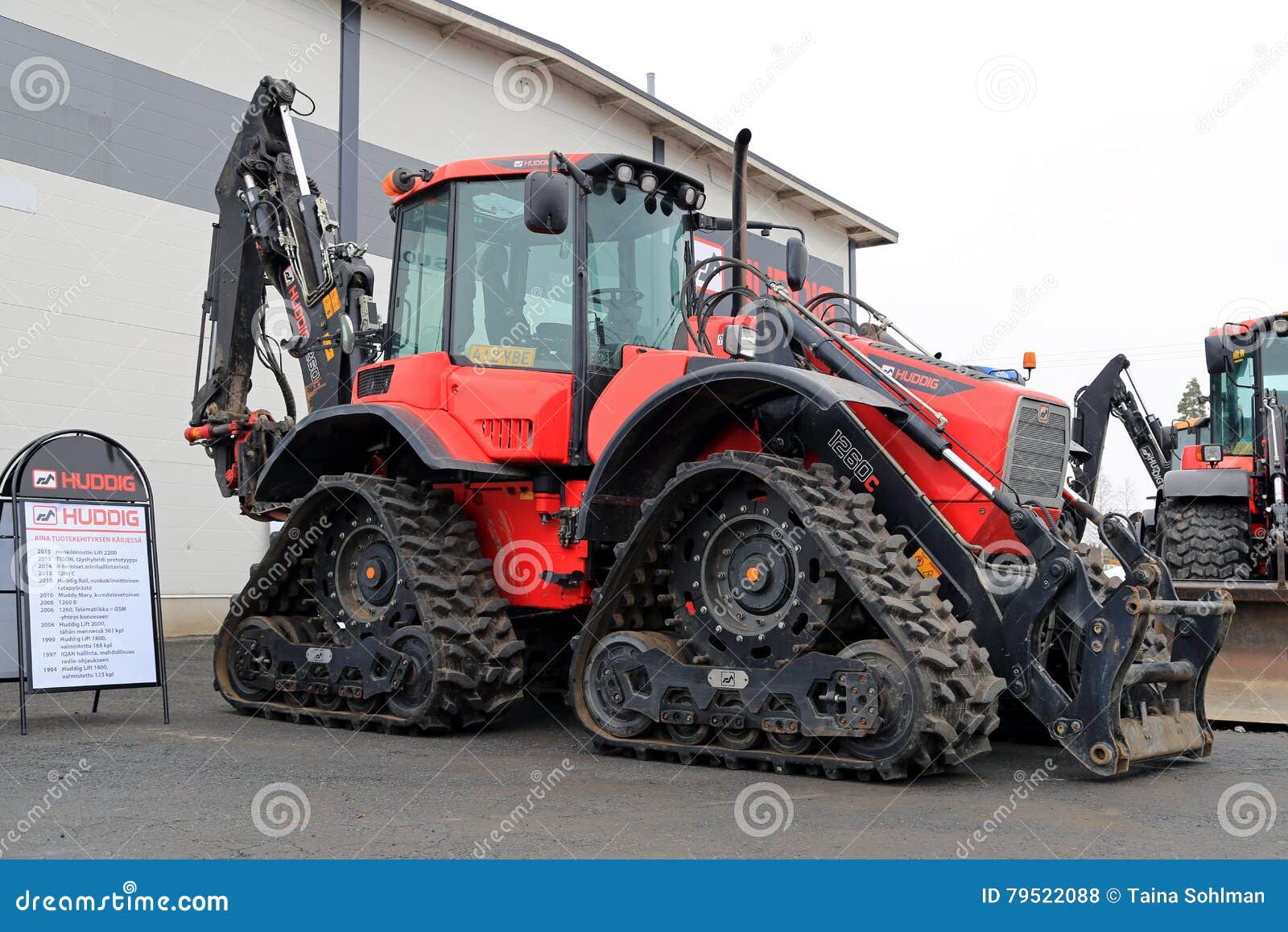 Huddig Muddy Mary Four Track Backhoe Loader 1260 Foto de Stock ...