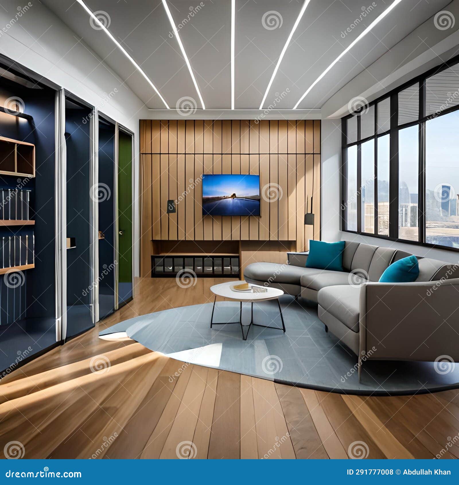 A Huddle Room Designed for Impromptu Brainstorming Stock Photo - Image ...