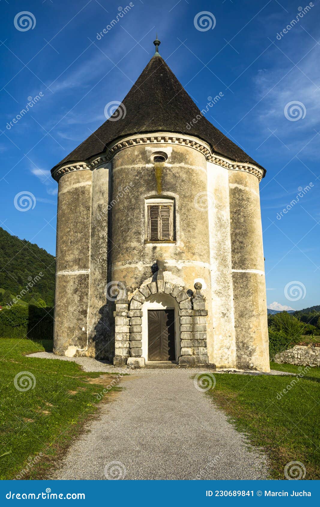 Hudicev Turn or Devils Tower Medieval Watchtower in Soteska, Slovenia ...
