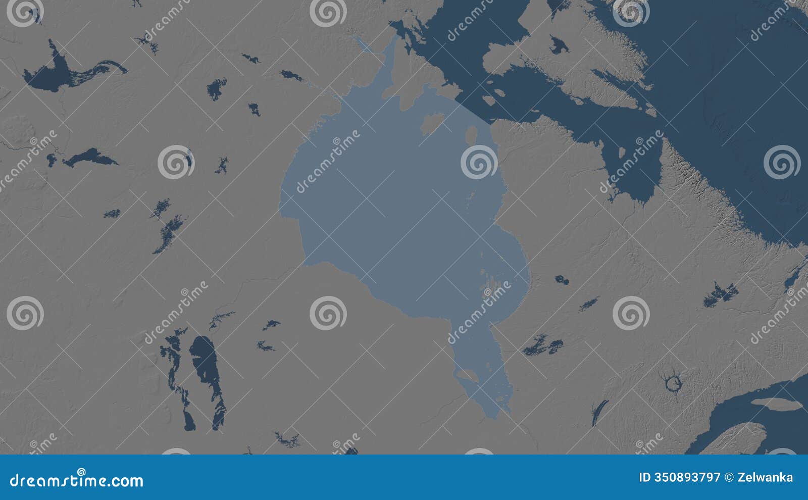 Hudson Strait Highlighted. Physical Map Royalty-Free Stock Photography ...