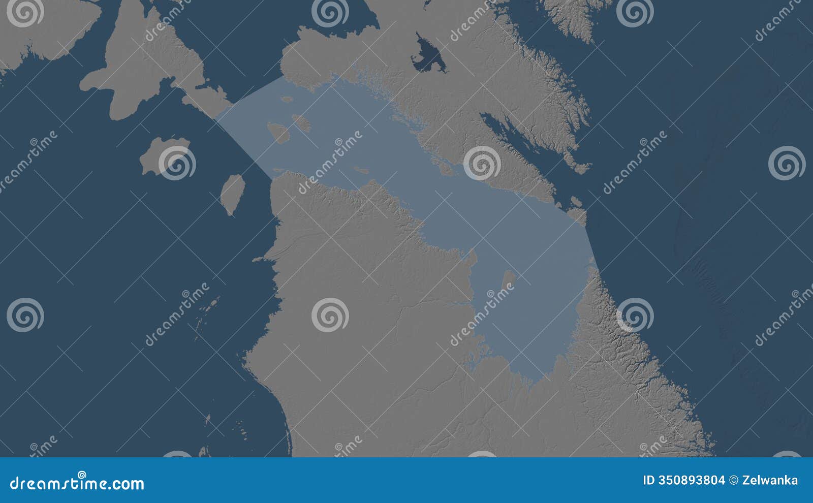 Hudson Bay Highlighted. Physical Map Stock Photography | CartoonDealer ...