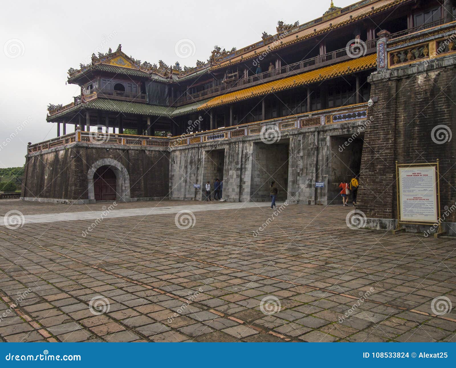 Hue Citadel in Vietnam editorial stock image. Image of imperial - 108533824